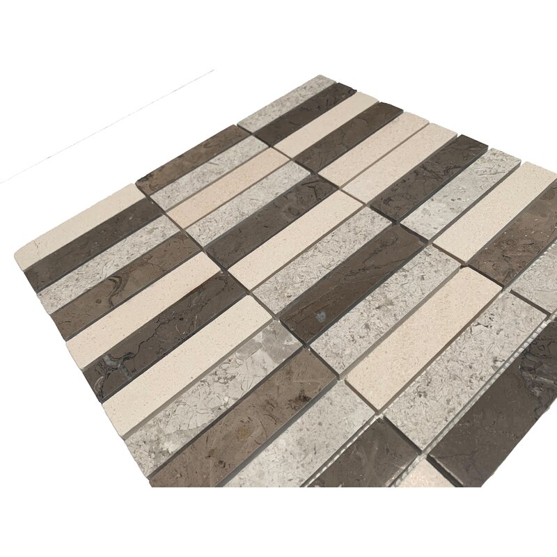 Limestone Linear Mosaic Wall & Floor Tile - Orange County Tiles